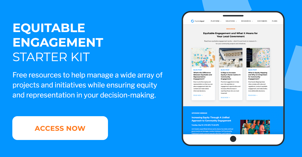 Equitable Engagement Starter Kit | PublicInput