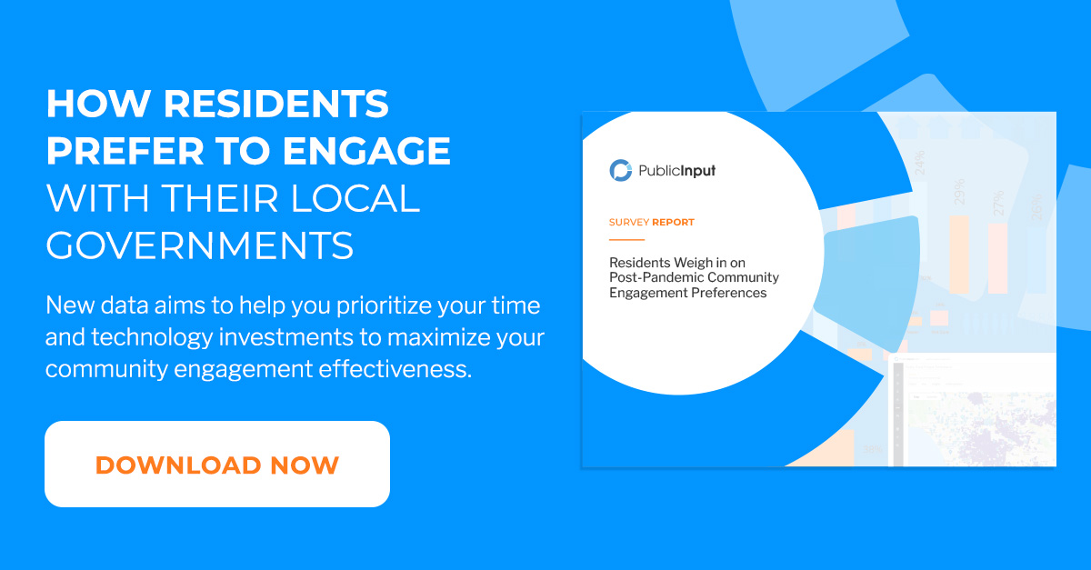 2022 PublicInput Survey Report: Resident Community Engagement Preferences